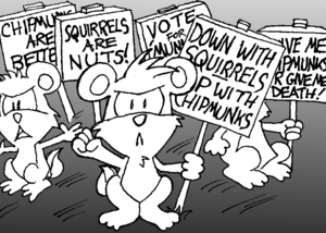 Protest ~( Skip & Cal ~ cartoons and comics by John Pray )~